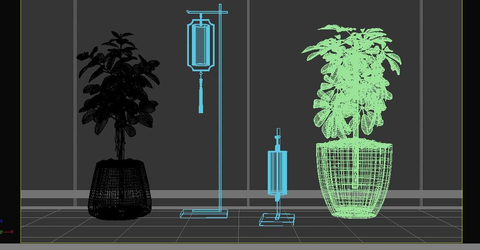 Floor New lamp Chinese 3D model - TurboSquid 2101694