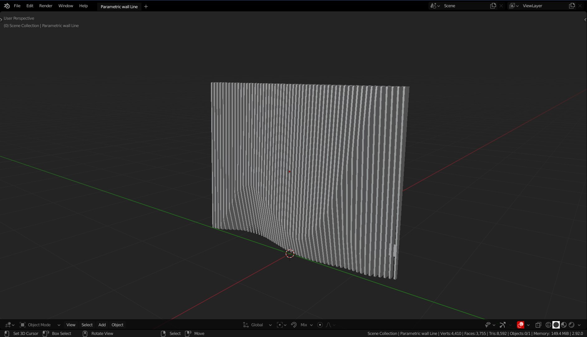3D Parametric Wall Line Model - TurboSquid 1737362