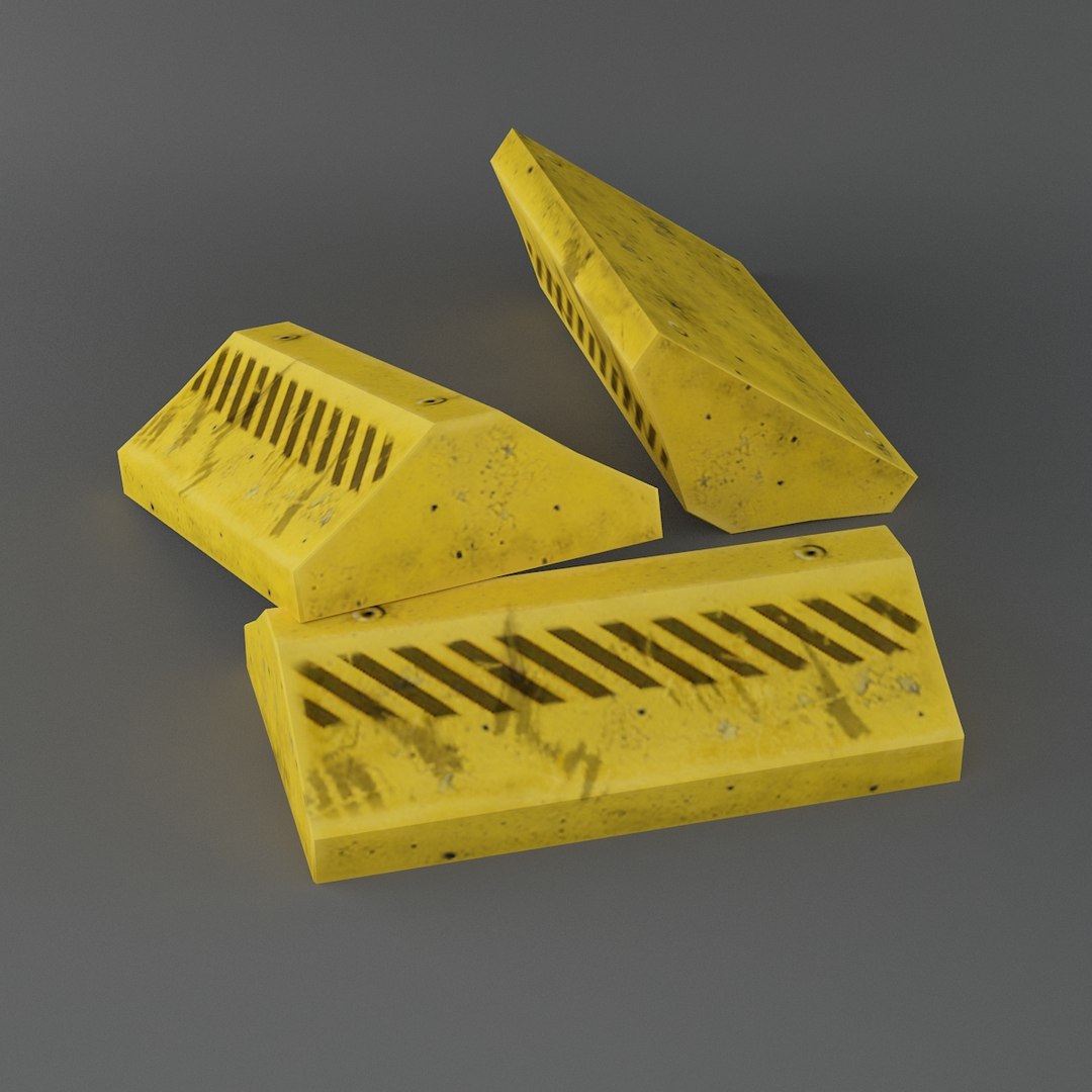 3d Model Rubber Wheel Chock