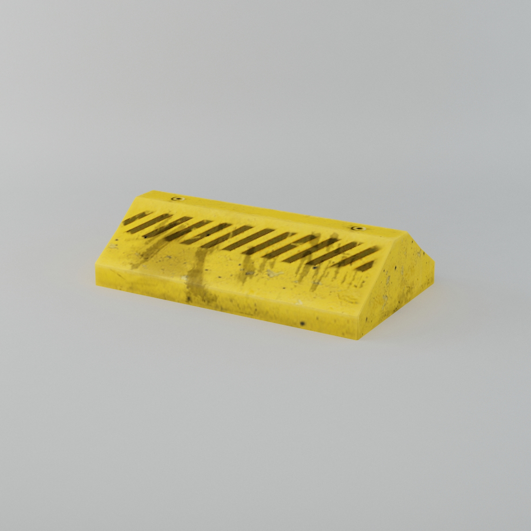 3d Model Rubber Wheel Chock