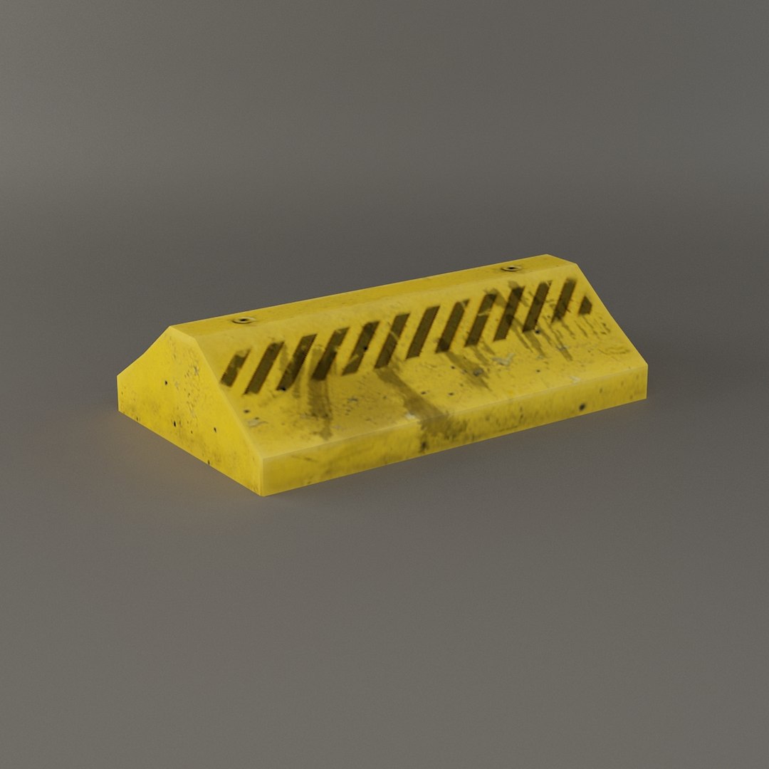 3d Model Rubber Wheel Chock