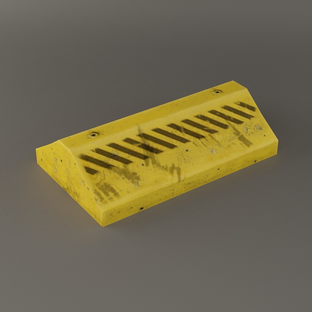 3d Model Rubber Wheel Chock