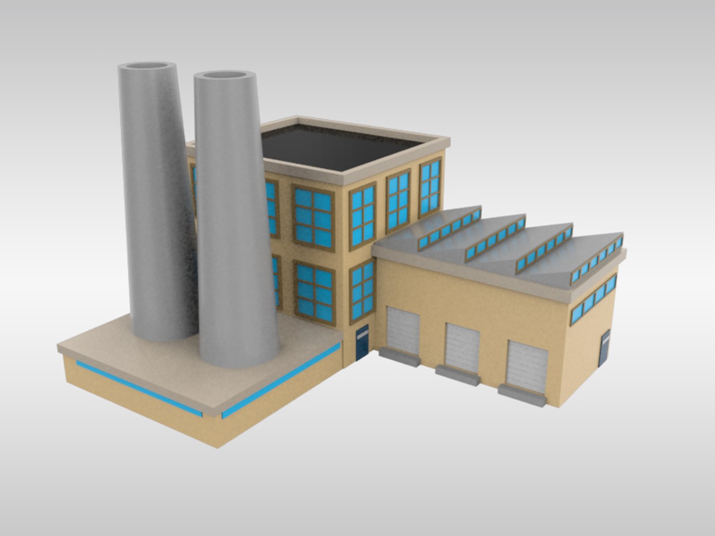 Simple Factory 3d Max