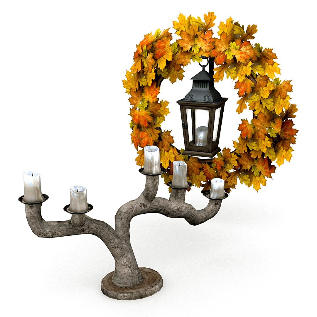 halloween decorations 3d model