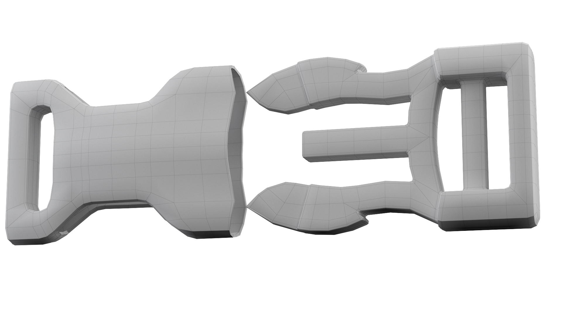 Buckle fastener model - TurboSquid 1696884