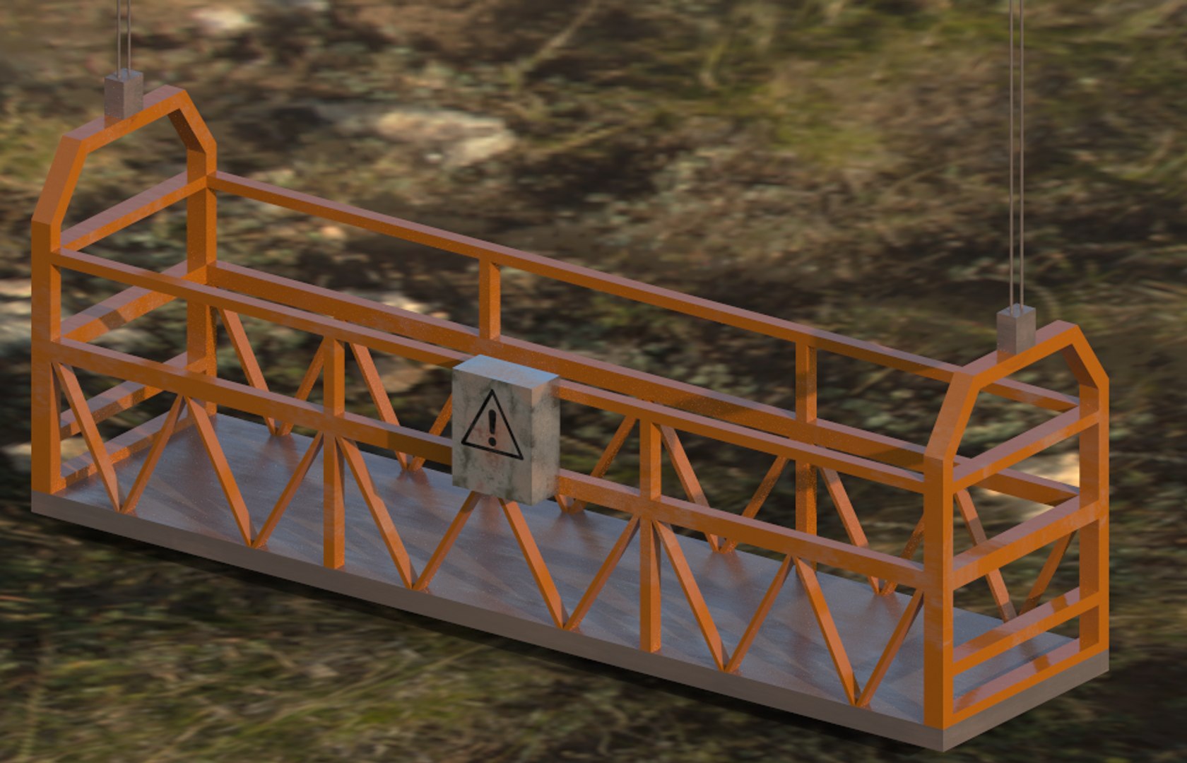 Window Cleaning Lift 3d Obj