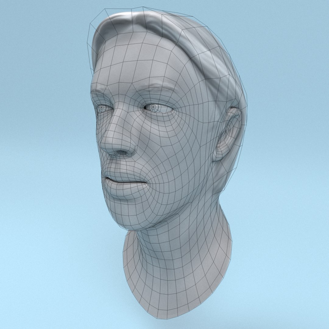 3D man head - TurboSquid 1306380