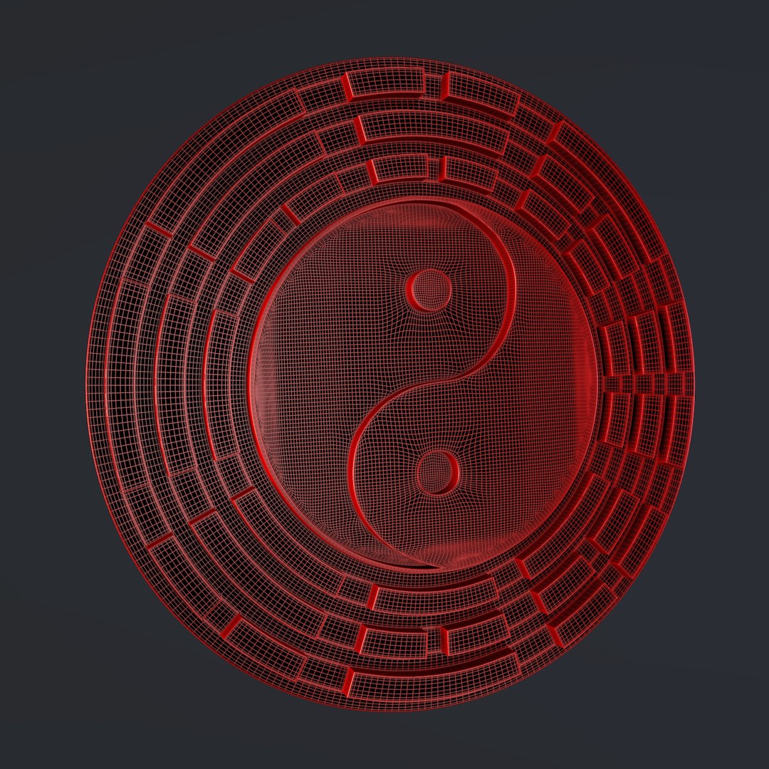 3d yin yang model