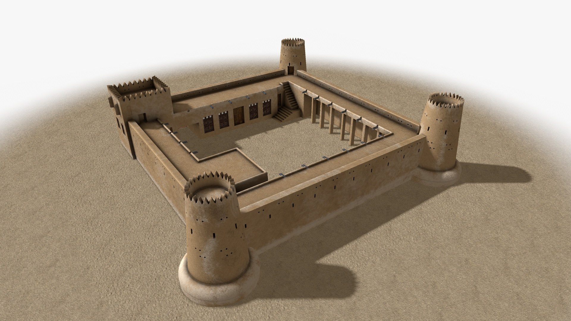 Zubara Fort 3D Model - TurboSquid 1762869