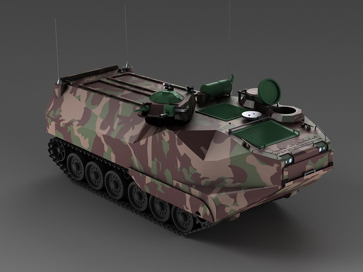 American Aav-7 Amphibious Vehicle 3D Model - TurboSquid 1614413