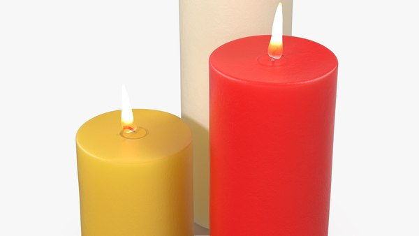 3D model candles flame light - TurboSquid 1464374