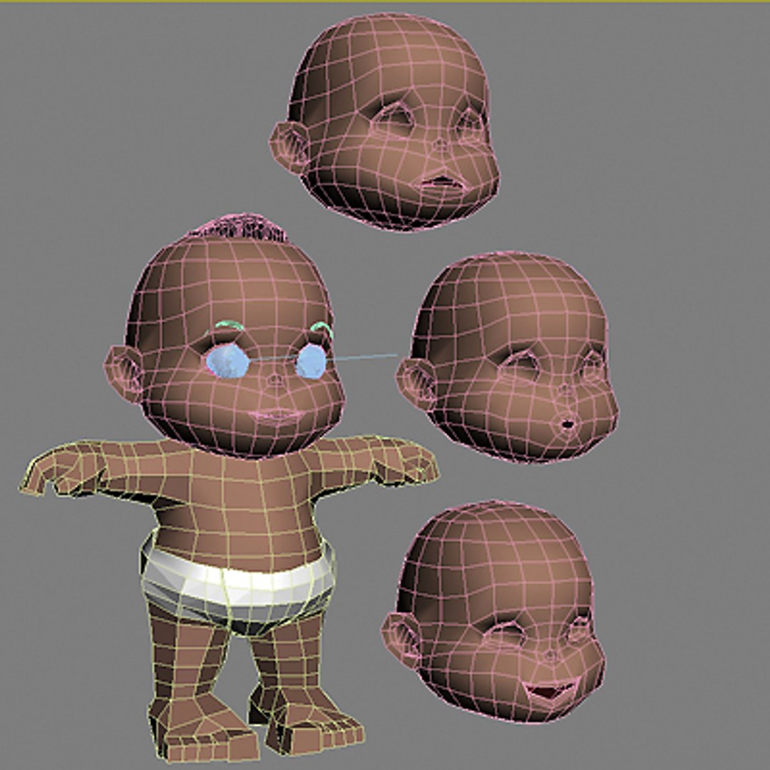 3d Baby Boy Model