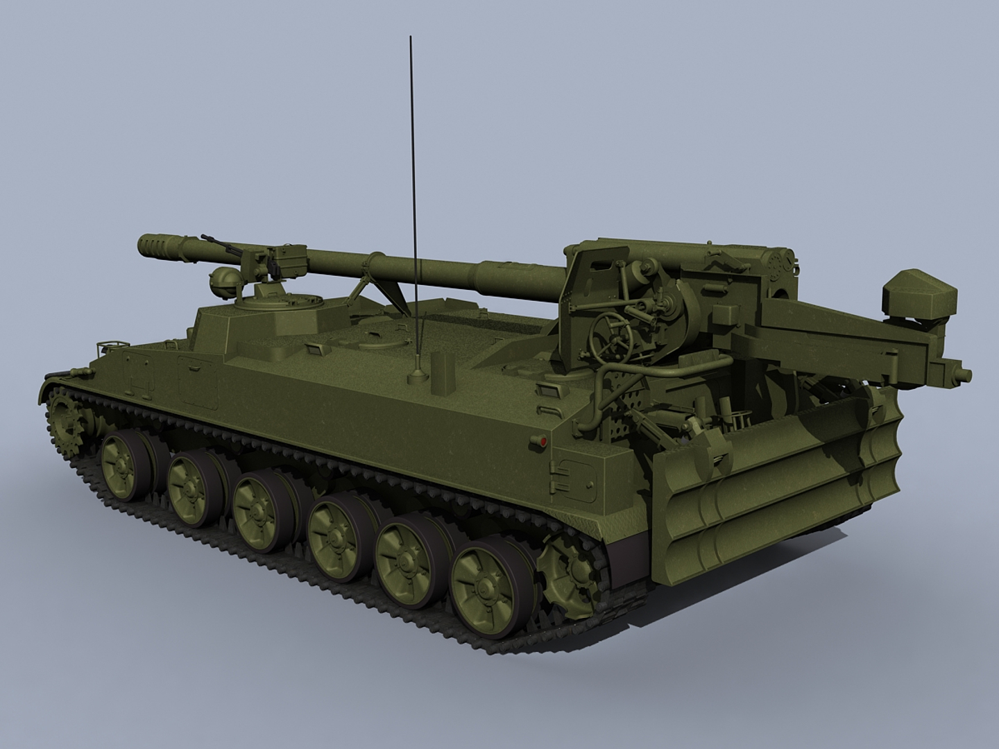 3d model 2s5 giatsint-s artillery