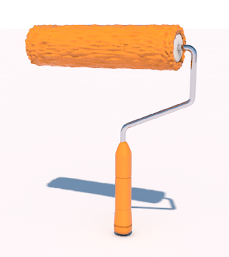 3D Paint Roller - TurboSquid 1190826
