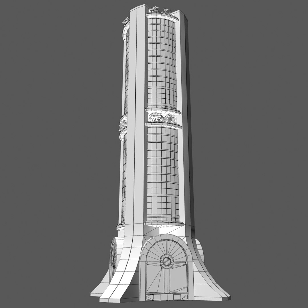 - Sci-fi Tower Interior Exterior Model - TurboSquid 1310707