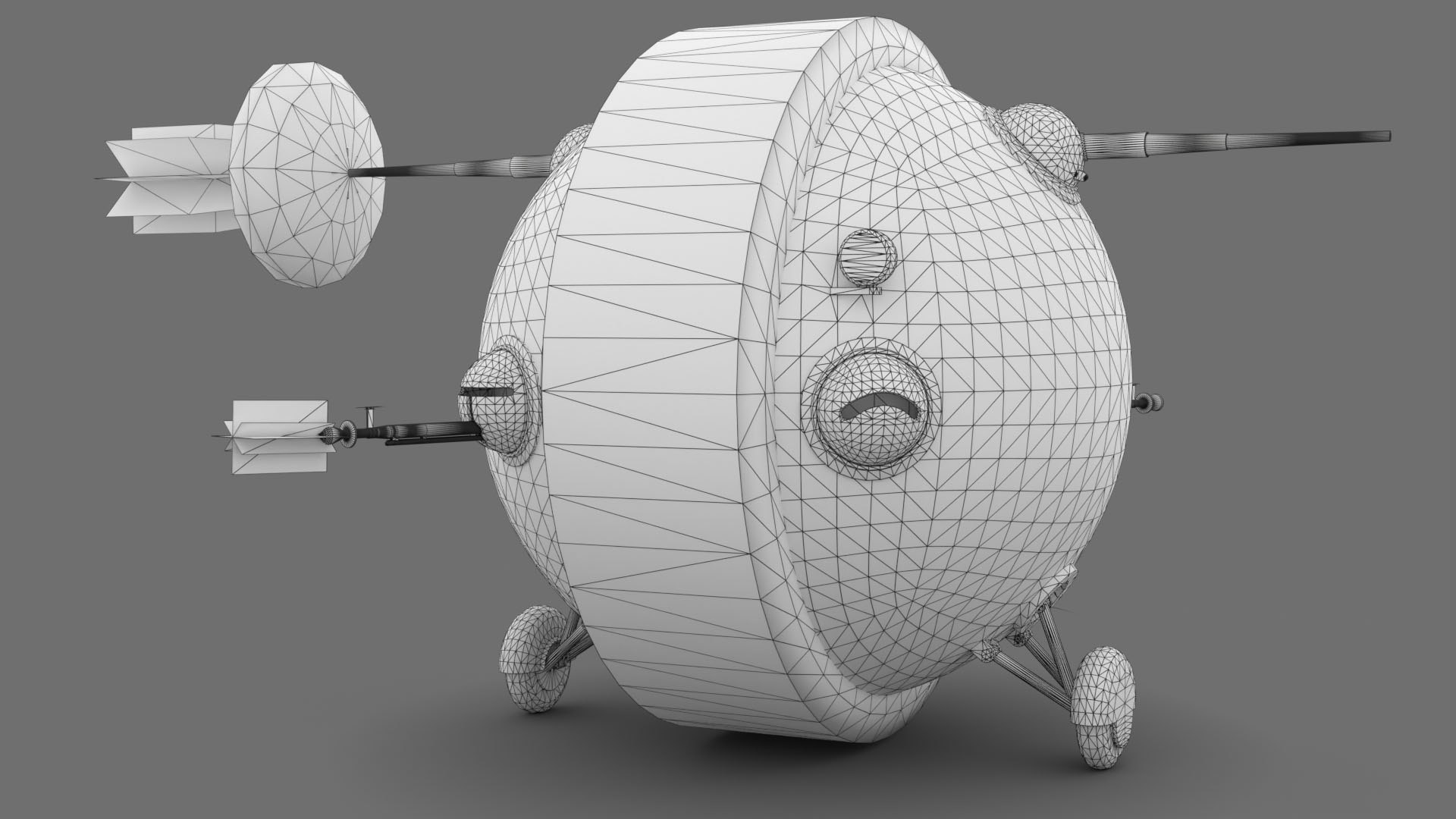 3D Model Soviet Ball Tank Sharotank - TurboSquid 1964012