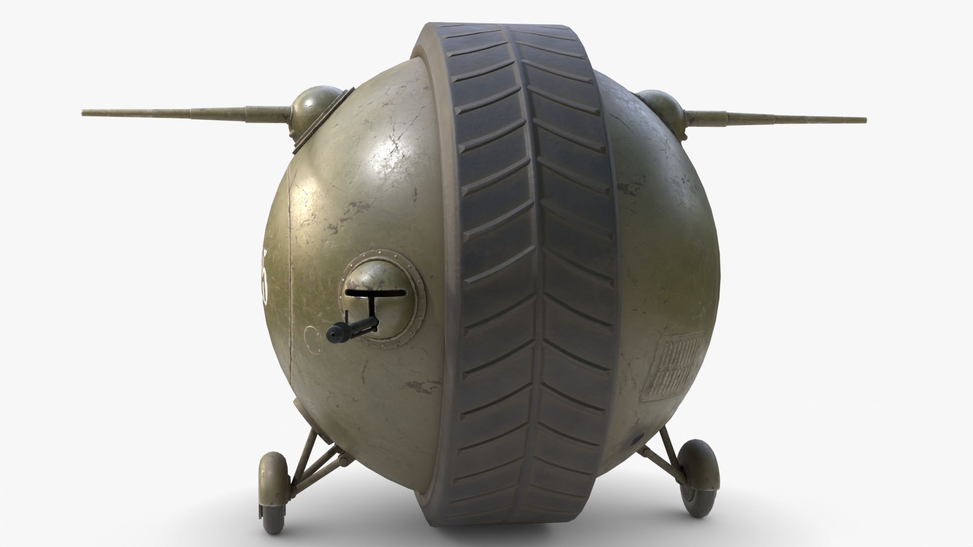 3D Model Soviet Ball Tank Sharotank - TurboSquid 1964012