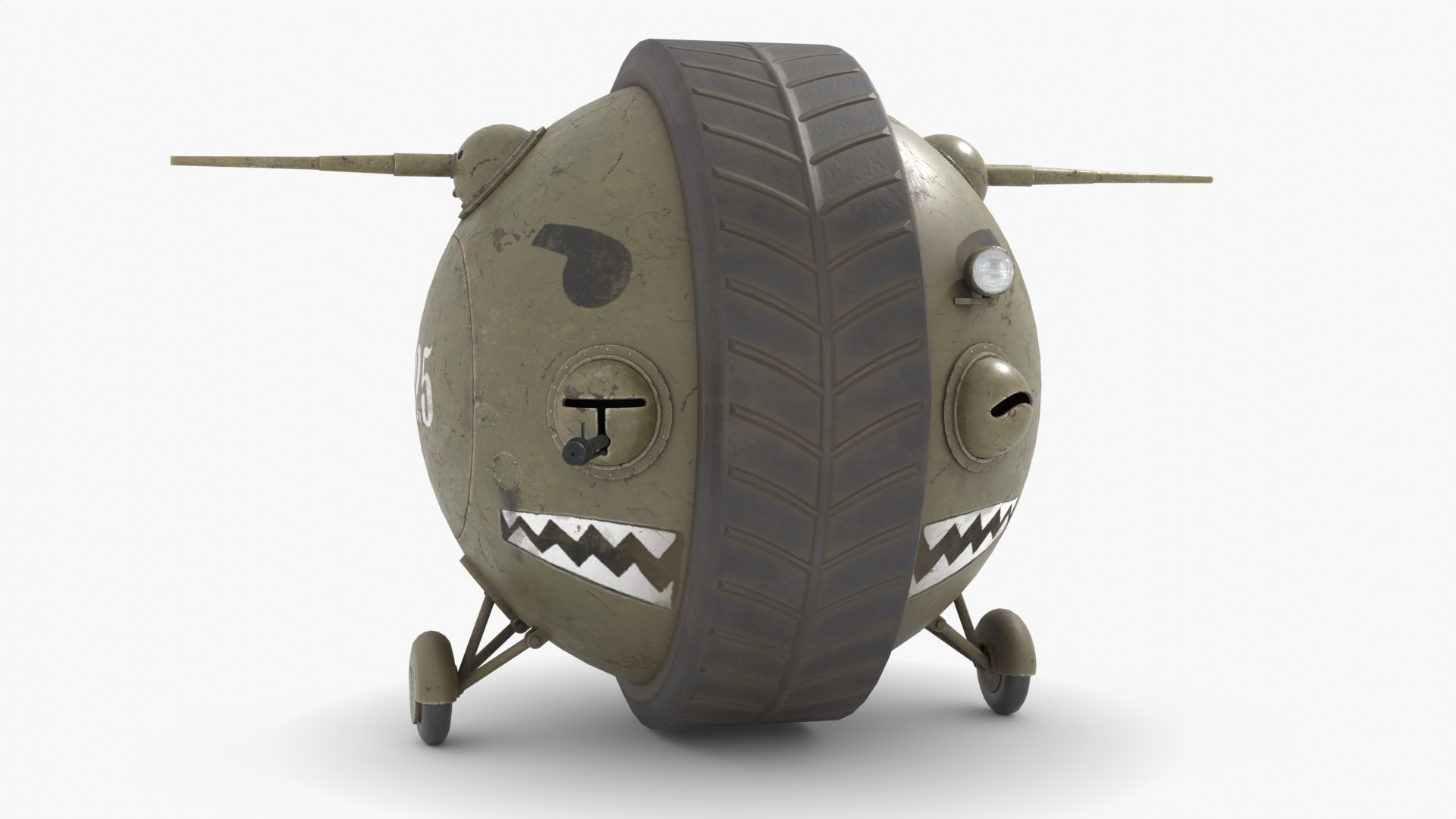 3D Model Soviet Ball Tank Sharotank - TurboSquid 1964012
