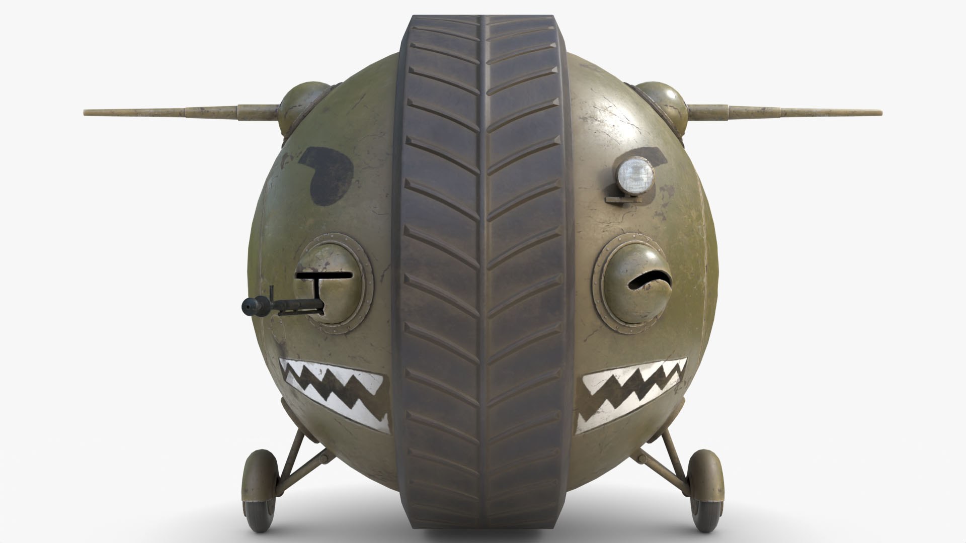 3D Model Soviet Ball Tank Sharotank - TurboSquid 1964012