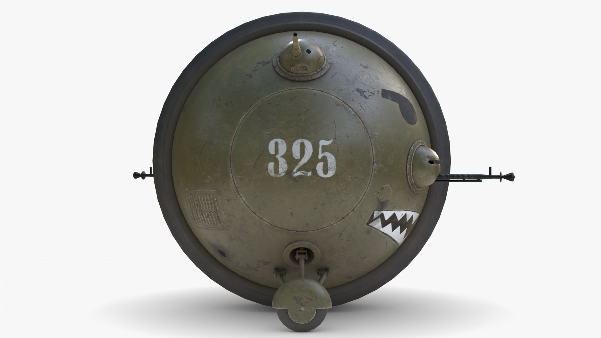 3D Model Soviet Ball Tank Sharotank - TurboSquid 1964012