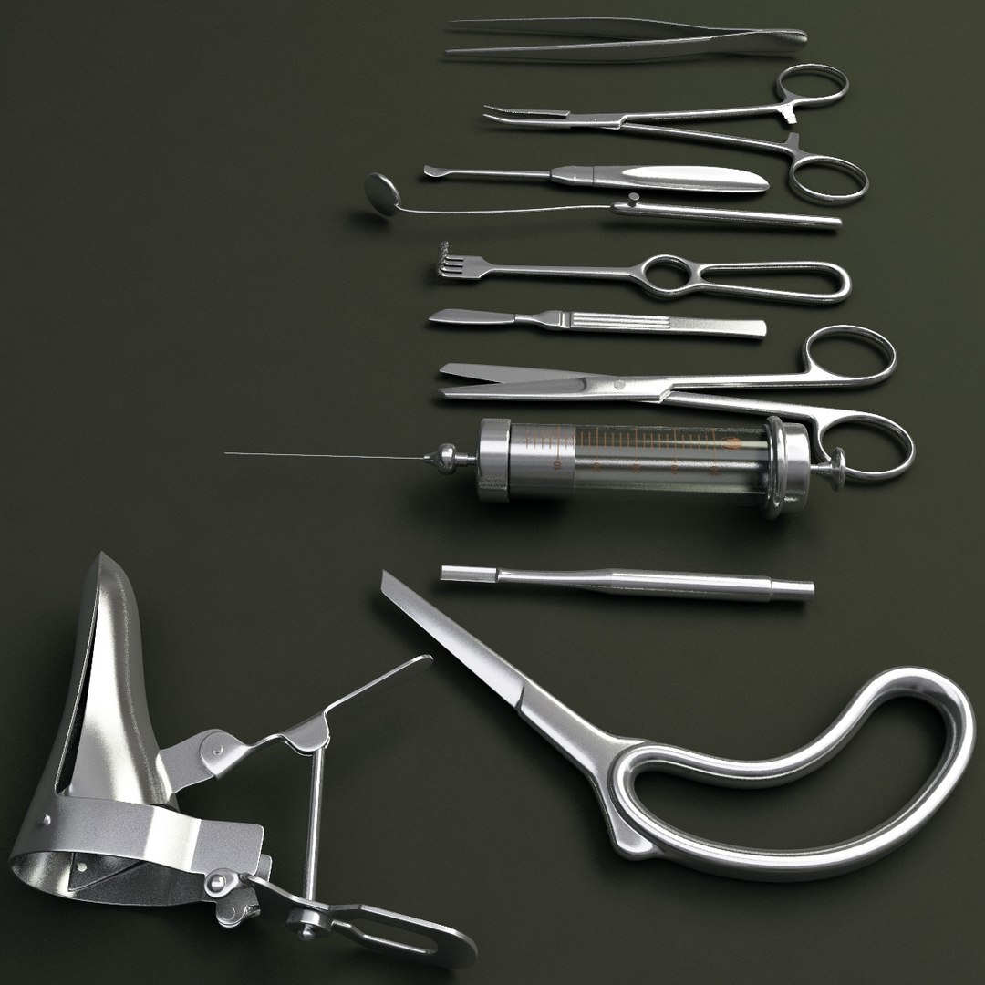 medical instruments 3d model