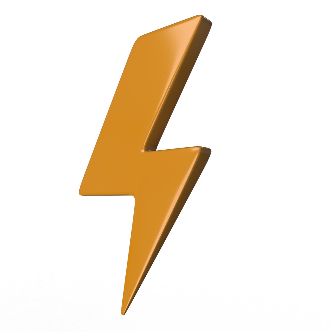 Thunder Symbol 3D Model - TurboSquid 1850757