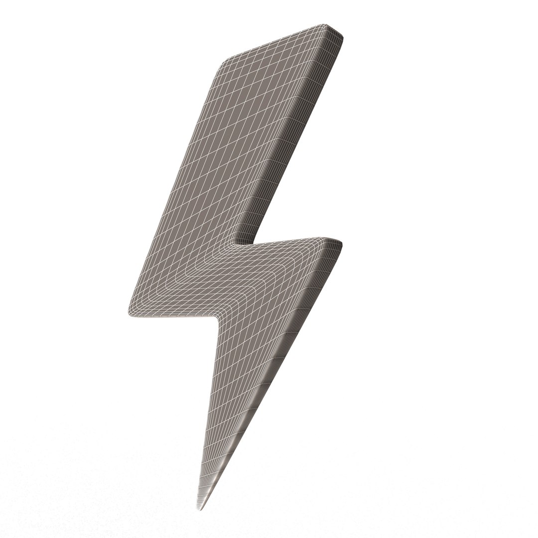Thunder Symbol 3D Model - TurboSquid 1850757