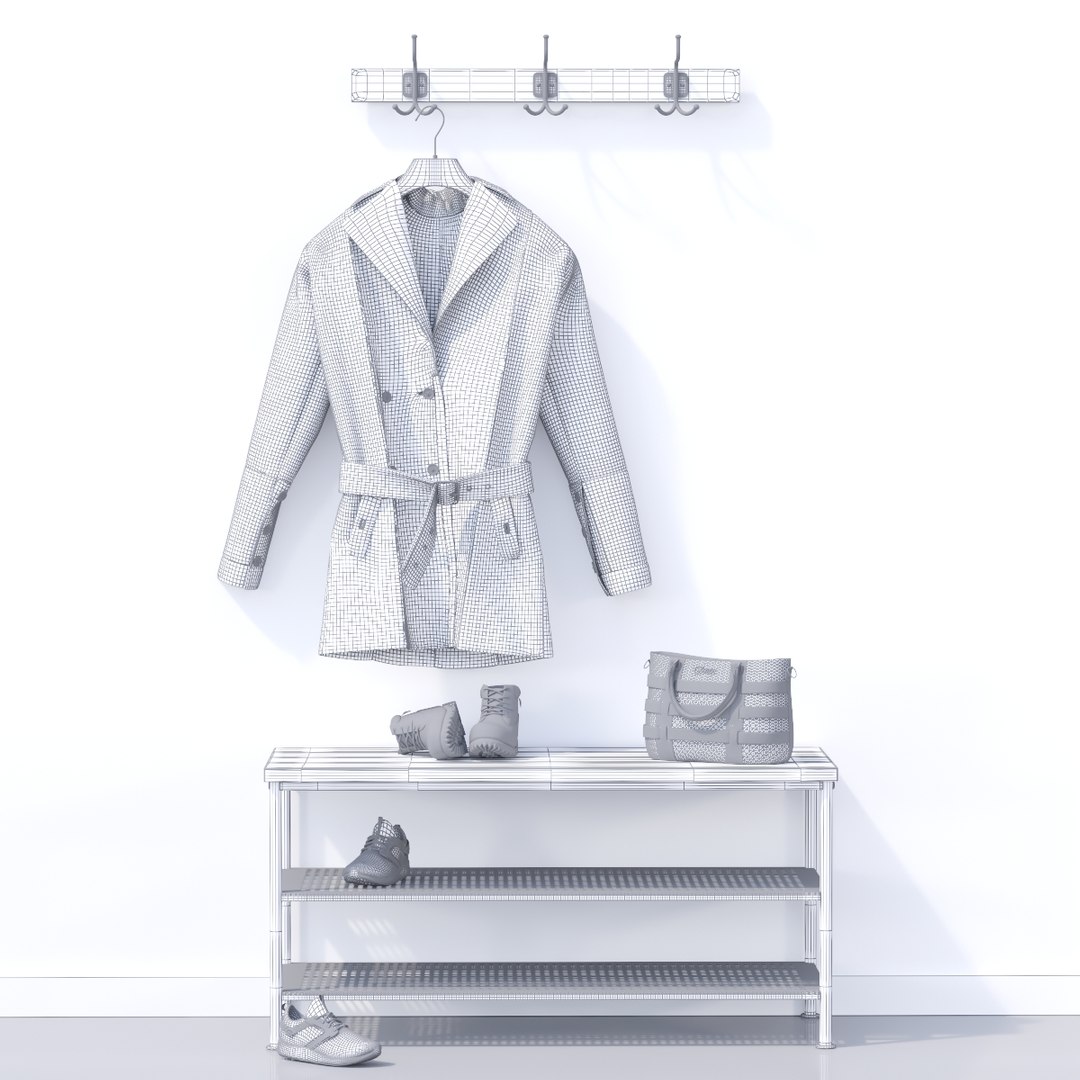 3D Ikea Hanger Section Shoes Model - TurboSquid 1605487