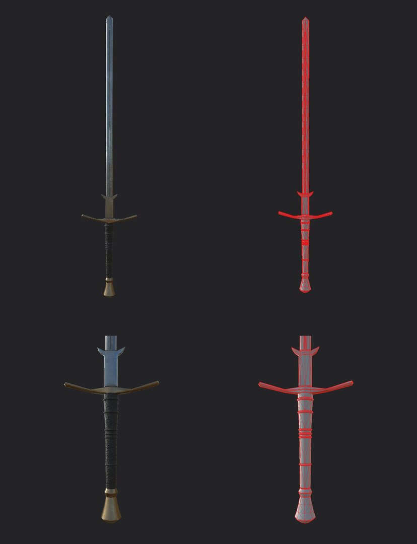 Medieval Longsword 3D Model - TurboSquid 1301107