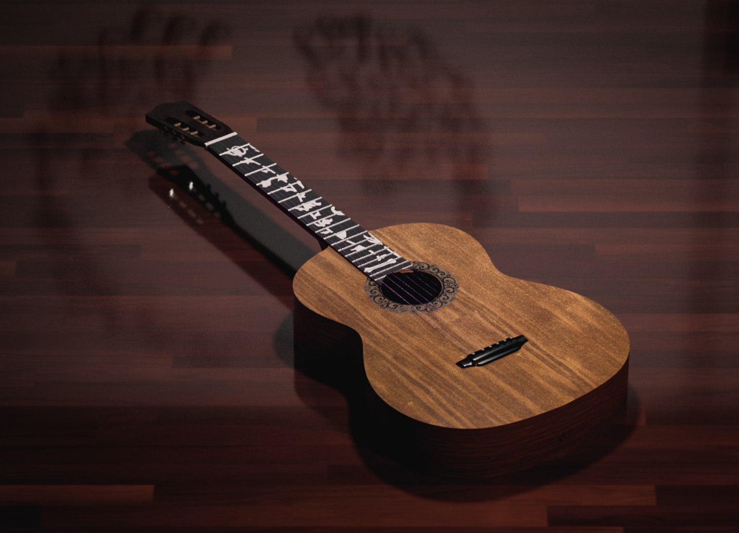 Classical Guitar 3D Model - TurboSquid 1471523