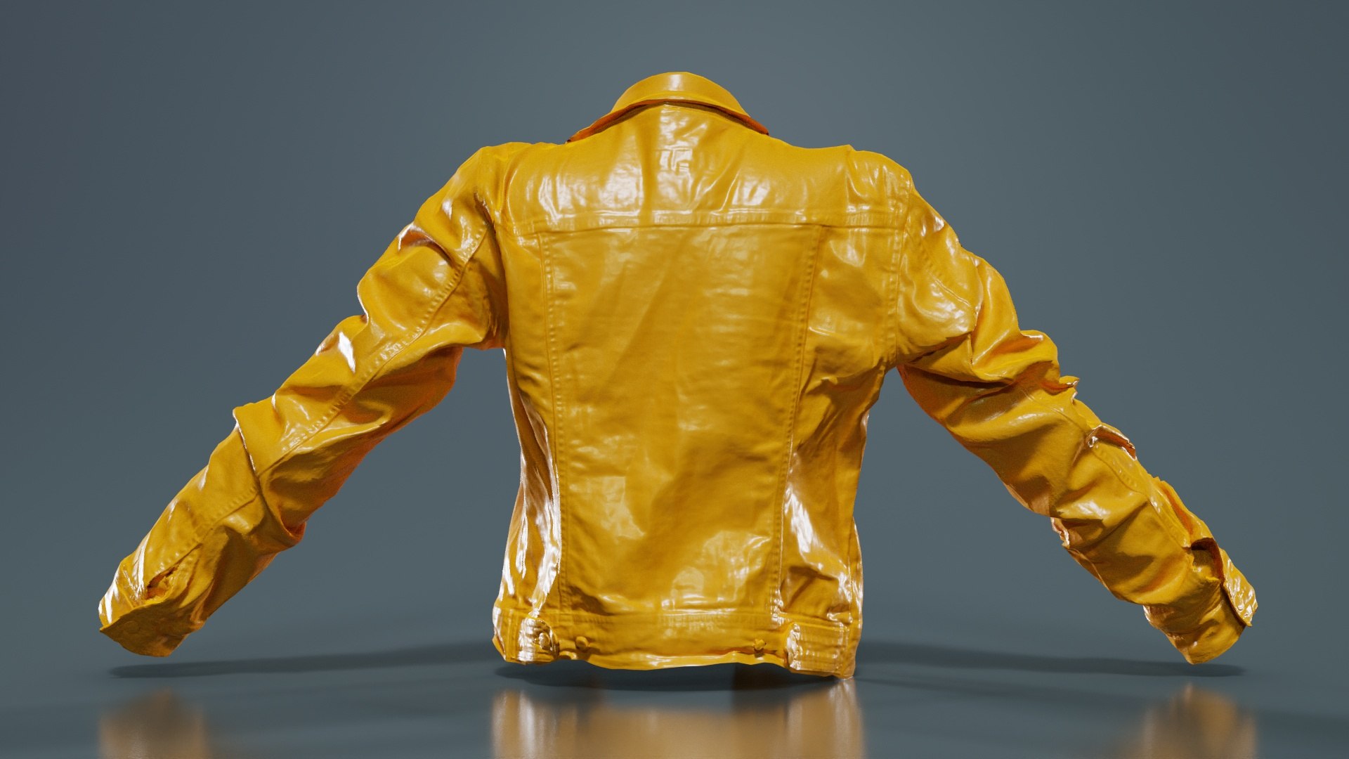 3D Tiny Jeans Jacket Open Remastered - TurboSquid 2361444