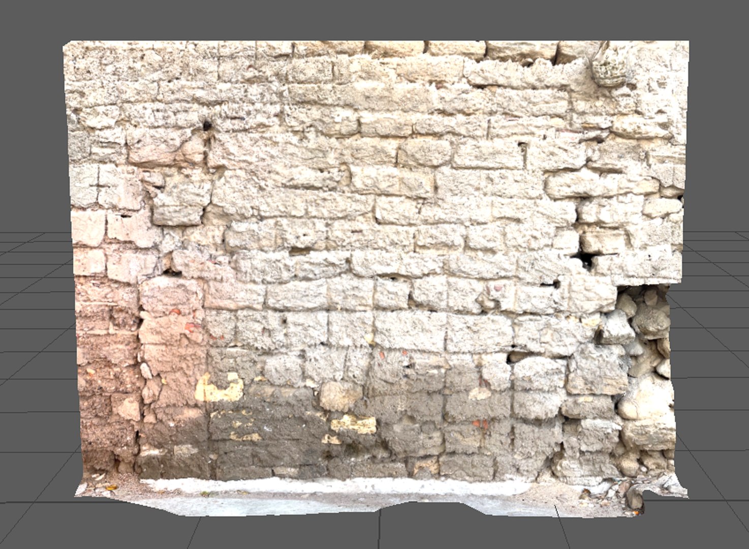 Ancient Broken Wall Of Fort Model - TurboSquid 1877630