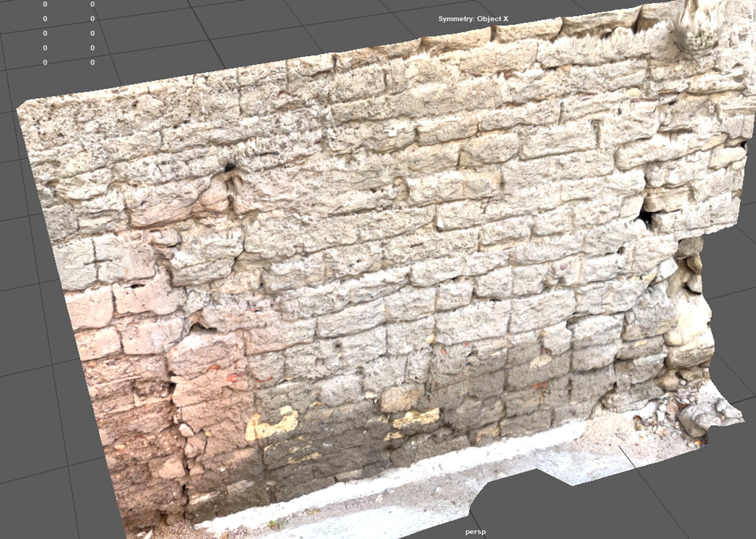 Ancient Broken Wall Of Fort Model - TurboSquid 1877630