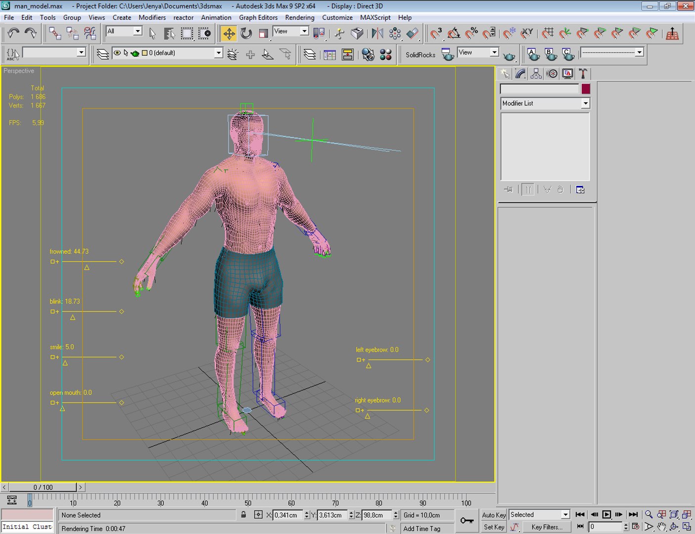 3ds Max Man Male Human