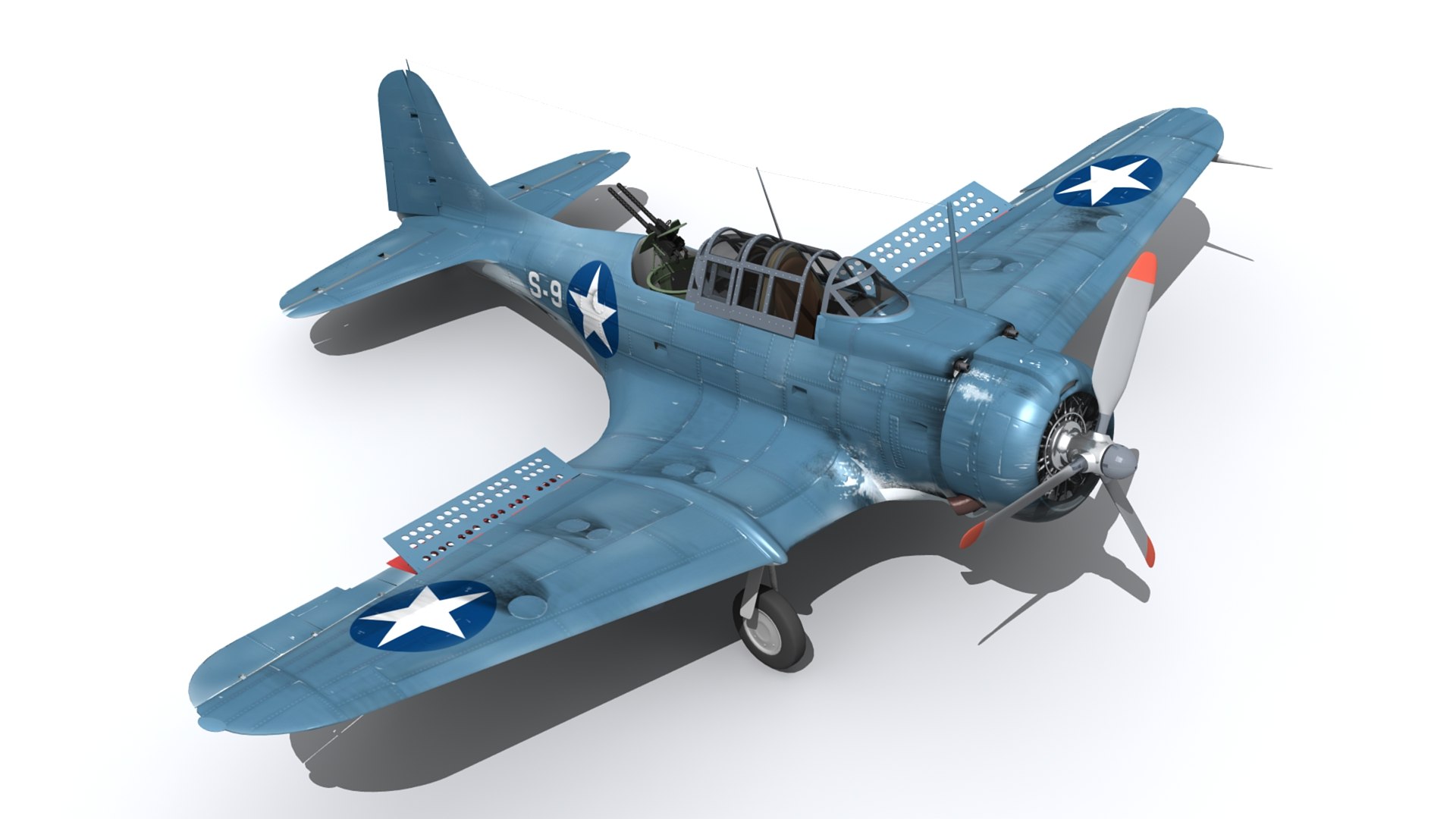 Douglas SBD Dauntless Dive Bomber 3D Model - TurboSquid 1714645