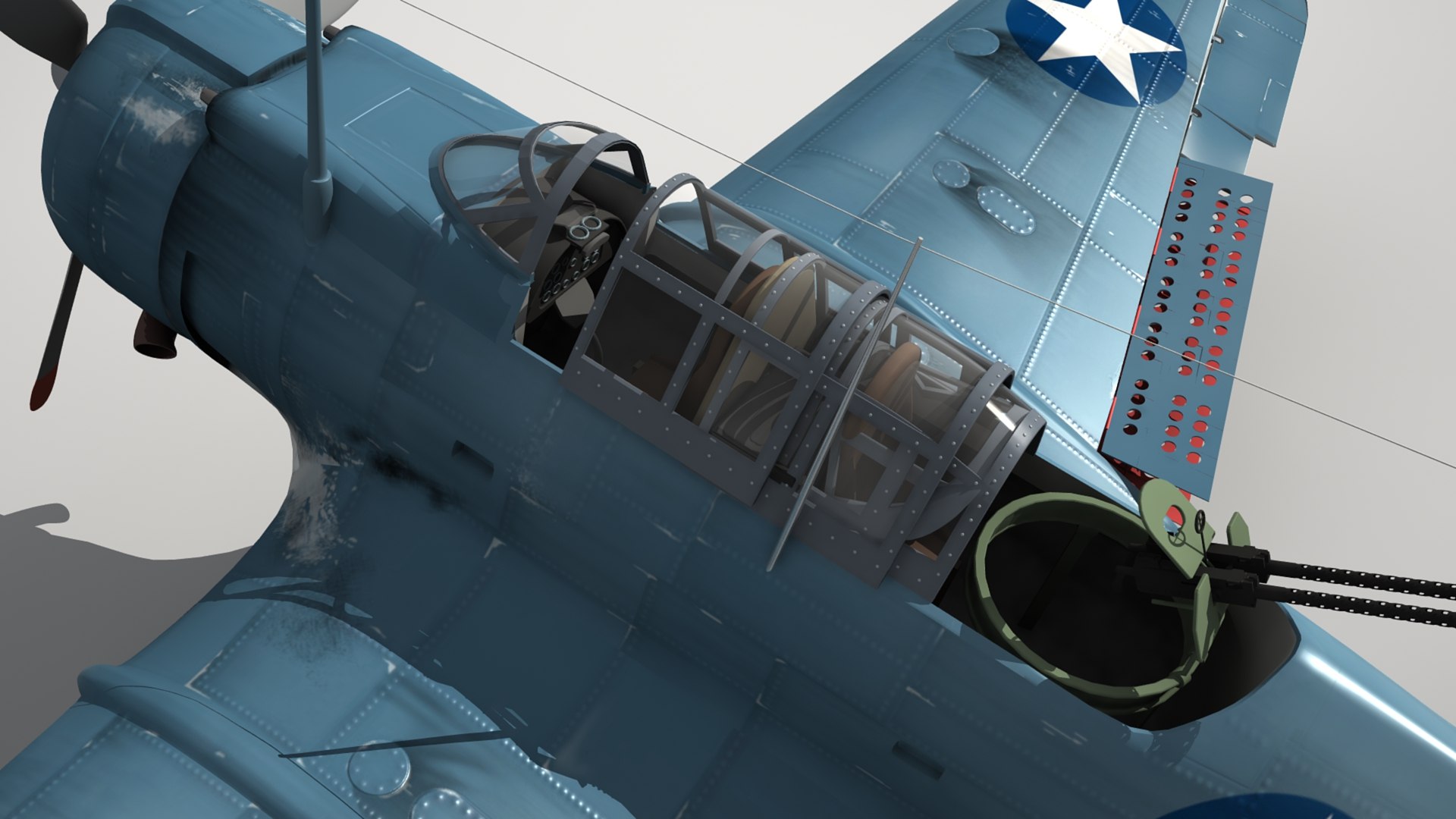 Douglas SBD Dauntless Dive Bomber 3D Model - TurboSquid 1714645