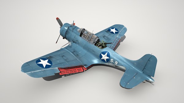 Douglas SBD Dauntless dive bomber 3D model - TurboSquid 1714645