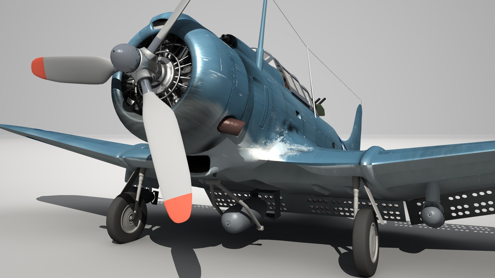 Douglas SBD Dauntless Dive Bomber 3D Model - TurboSquid 1714645