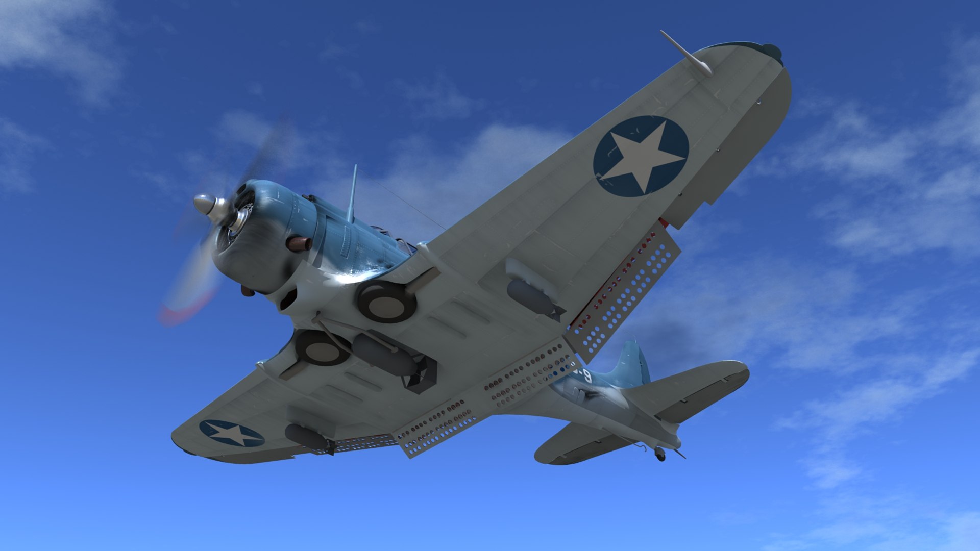 Douglas SBD Dauntless Dive Bomber 3D Model - TurboSquid 1714645