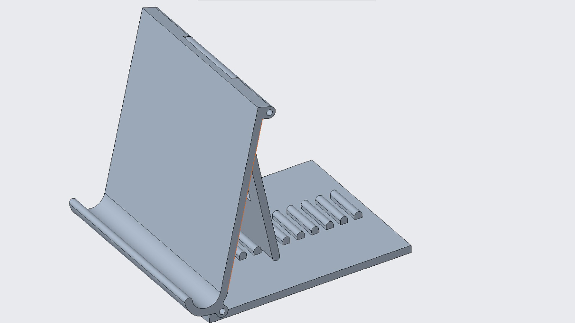 Folding Plate Stand 3D - TurboSquid 2194387