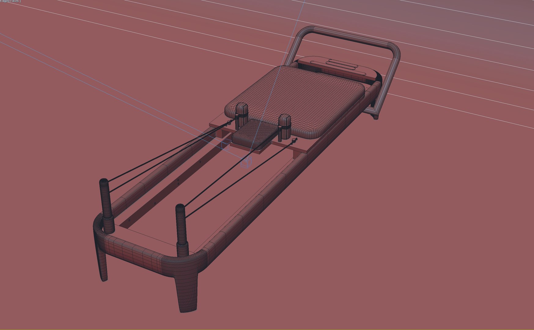 3D Pilates Reformer - TurboSquid 2298775
