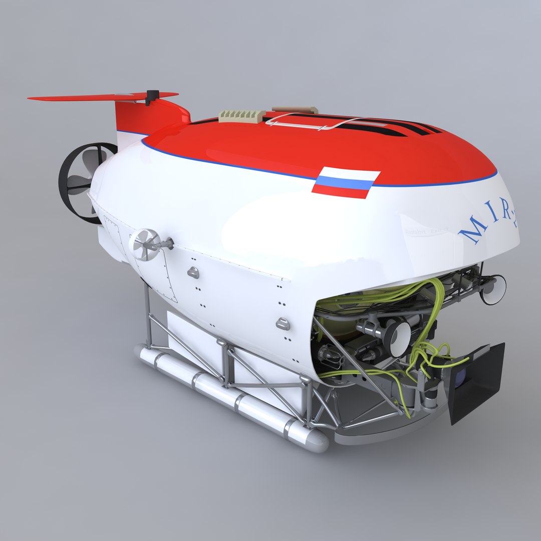 Submarine Mir-2 3d Model