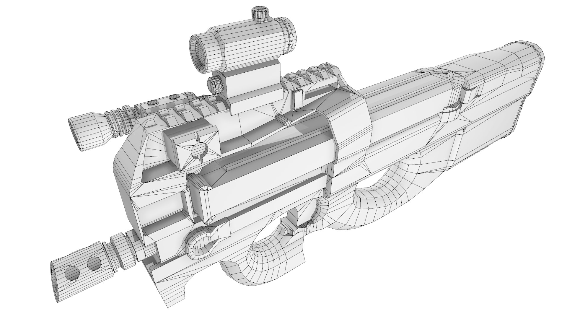 Fn weapon 3D model - TurboSquid 1518502