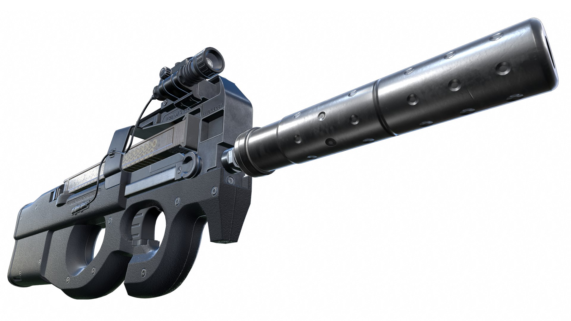 Fn weapon 3D model - TurboSquid 1518502