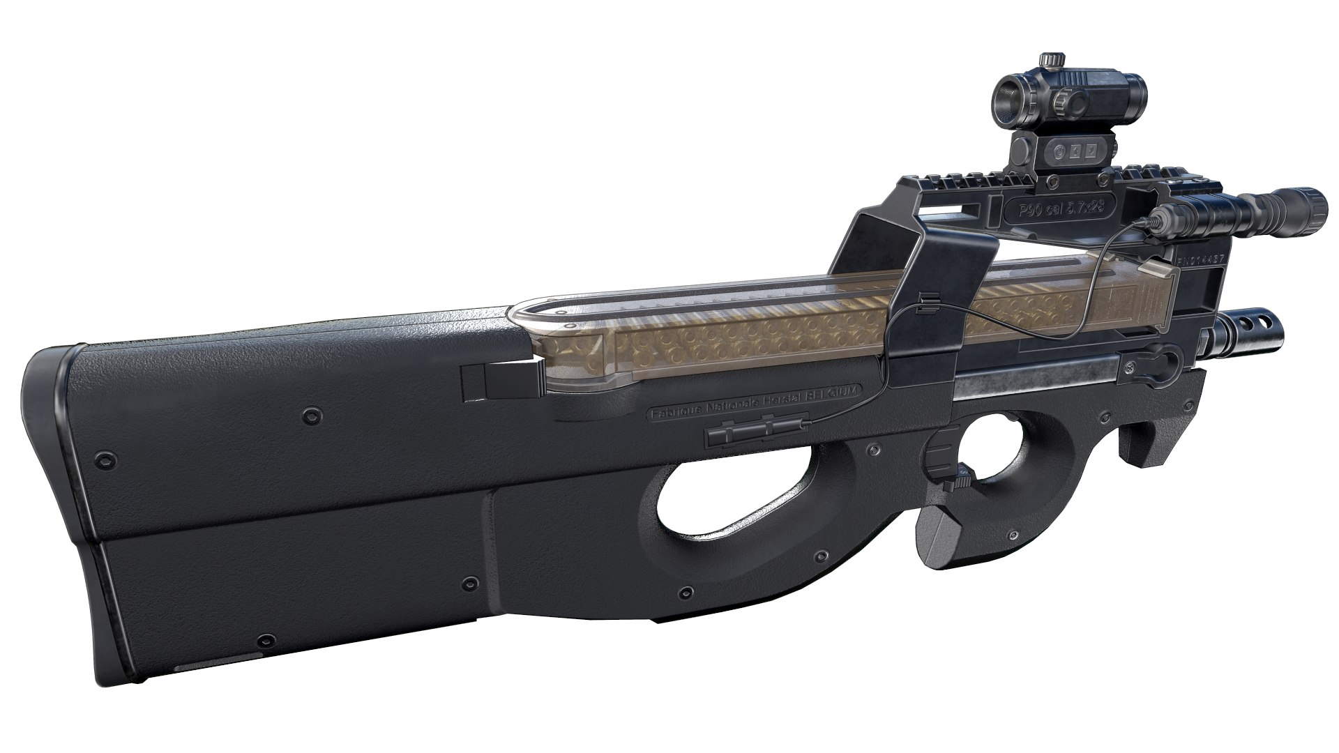 Fn weapon 3D model - TurboSquid 1518502