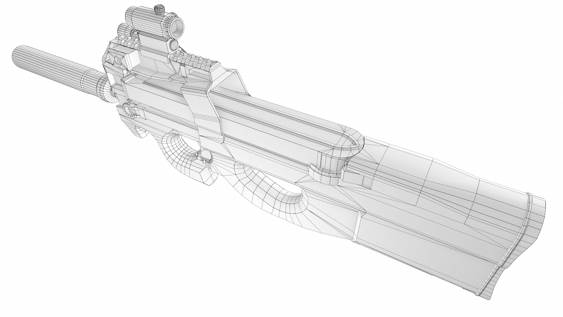 Fn weapon 3D model - TurboSquid 1518502