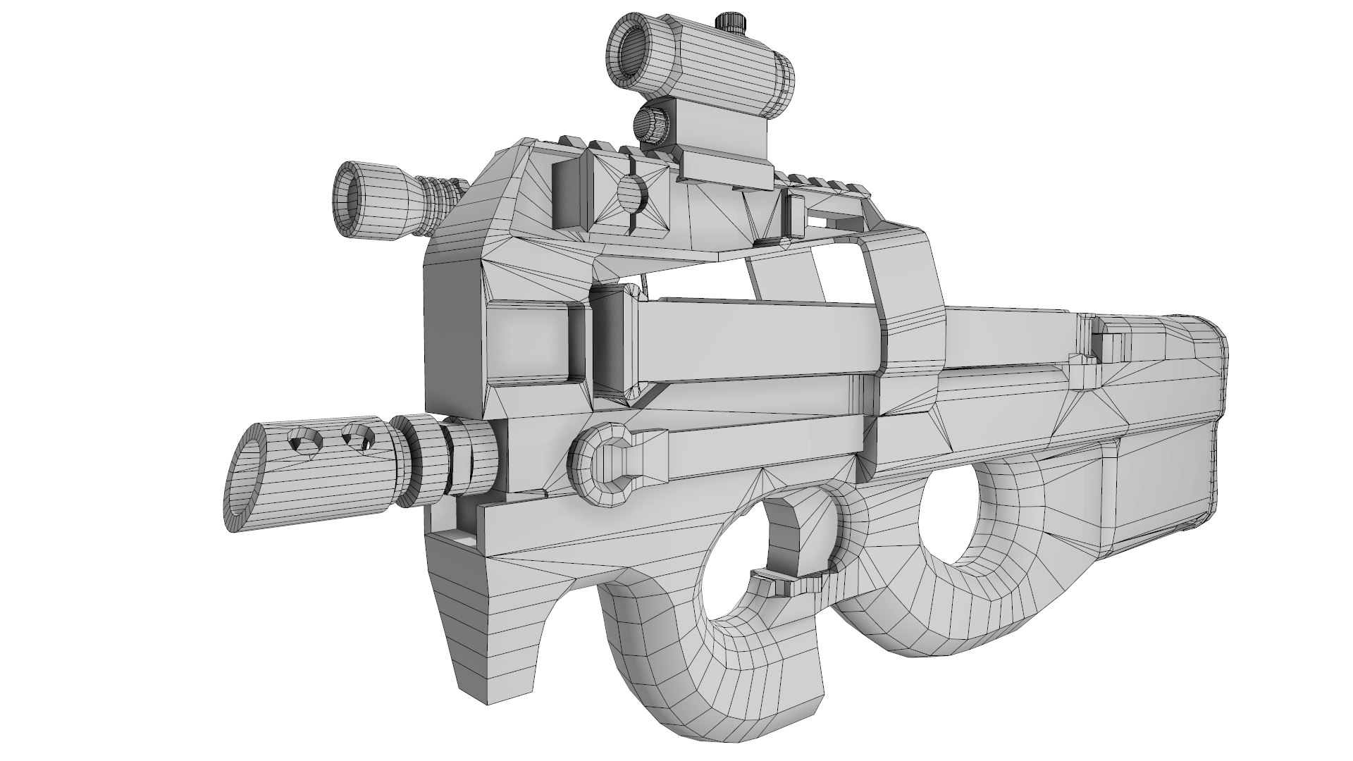 Fn weapon 3D model - TurboSquid 1518502
