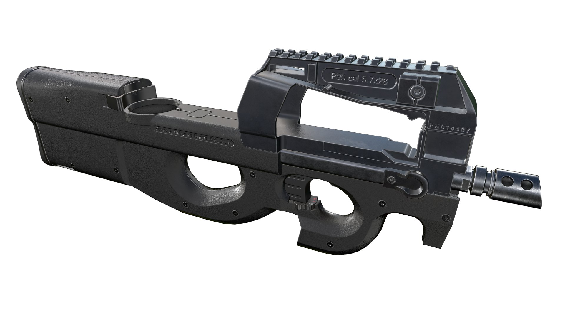 Fn weapon 3D model - TurboSquid 1518502