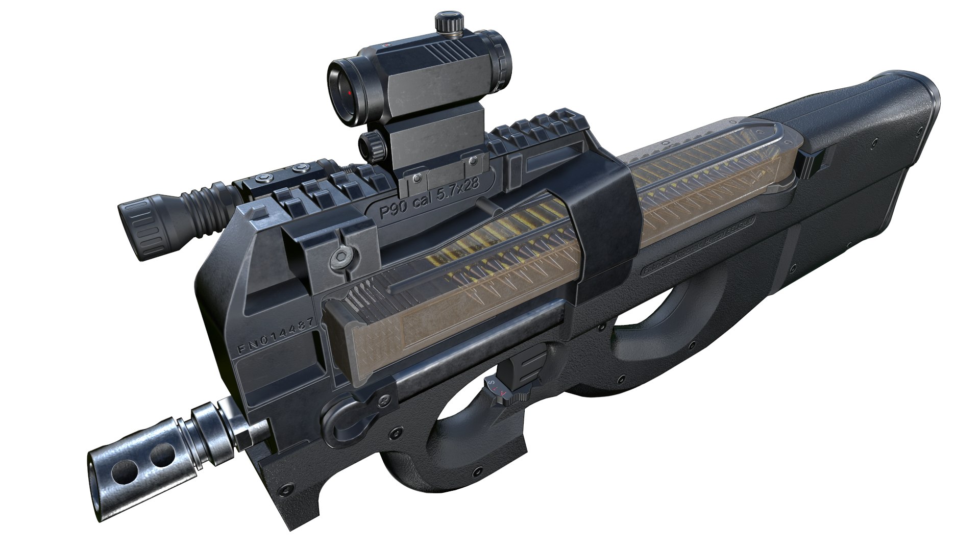 Fn weapon 3D model - TurboSquid 1518502