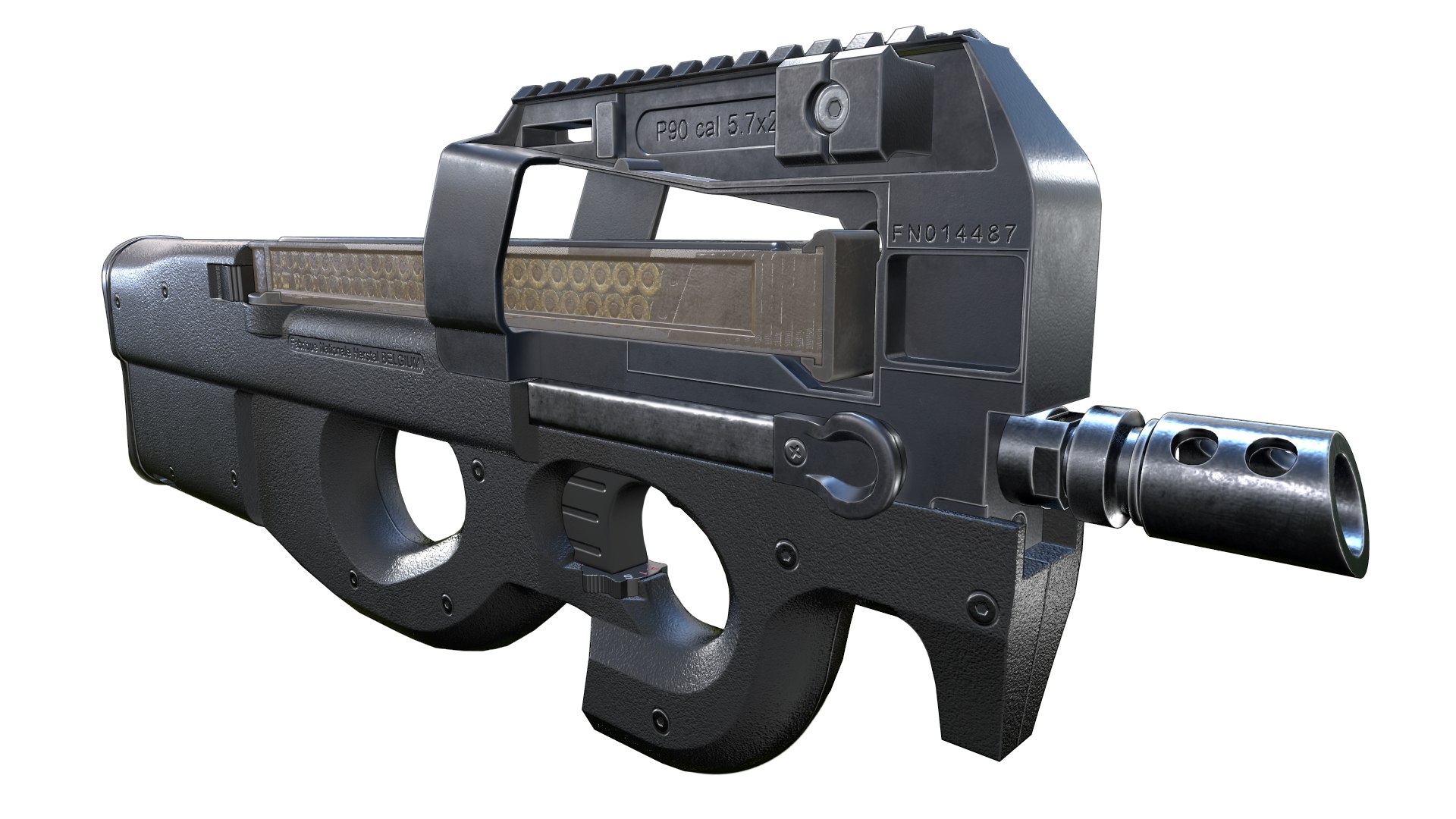 Fn weapon 3D model - TurboSquid 1518502